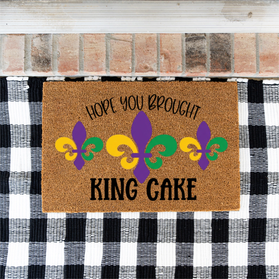 Mardi Gras Welcome Doormat – Personalized Guru
